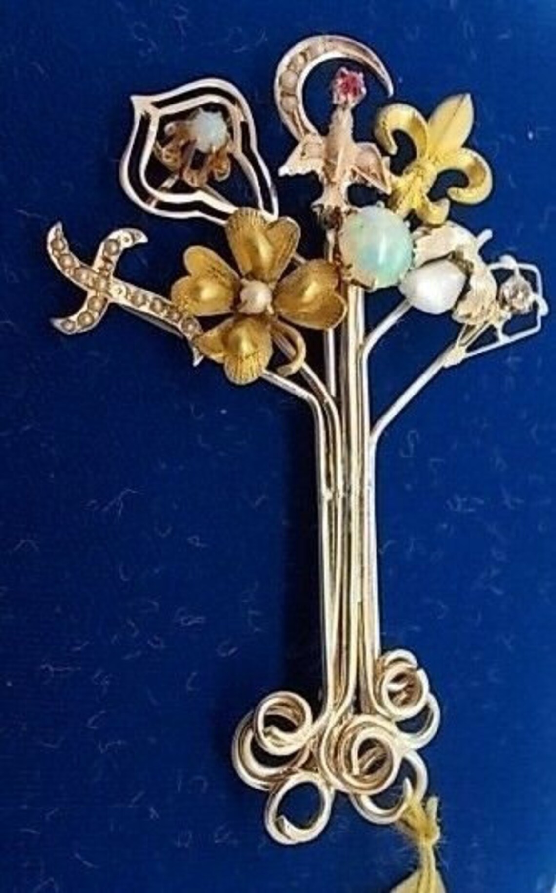 14k Gold Victorian Stick Pin Collection Brooch 636 - Etsy