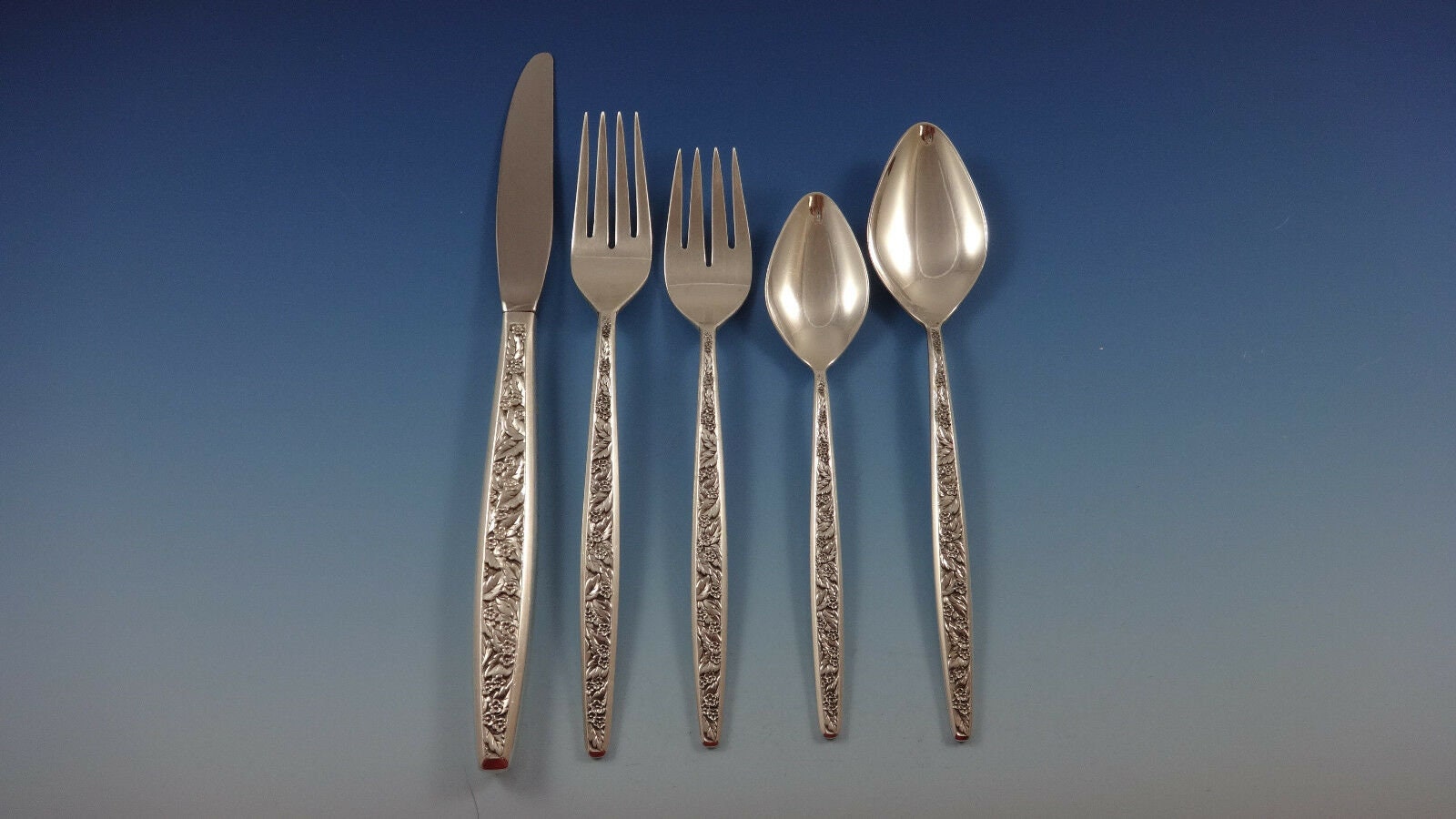 Valencia by International Sterling Silver Flatware Service 12 Set 71 ...