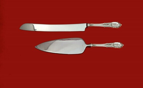 Rose Point by Wallace Sterling Silver Wedding Cake Set Server | Etsy