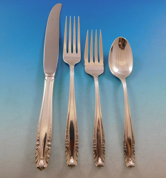 Stradivari by Wallace Sterling Silver Flatware Set for 8 - Etsy
