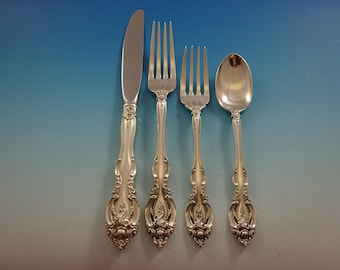 La Scala by Gorham Sterling Silver Flatware Service for 8 Set 51 Pieces ...
