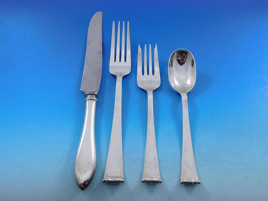 Modern Georgian by Allan Adler Sterling Silver Flatware Set Dinner - Etsy