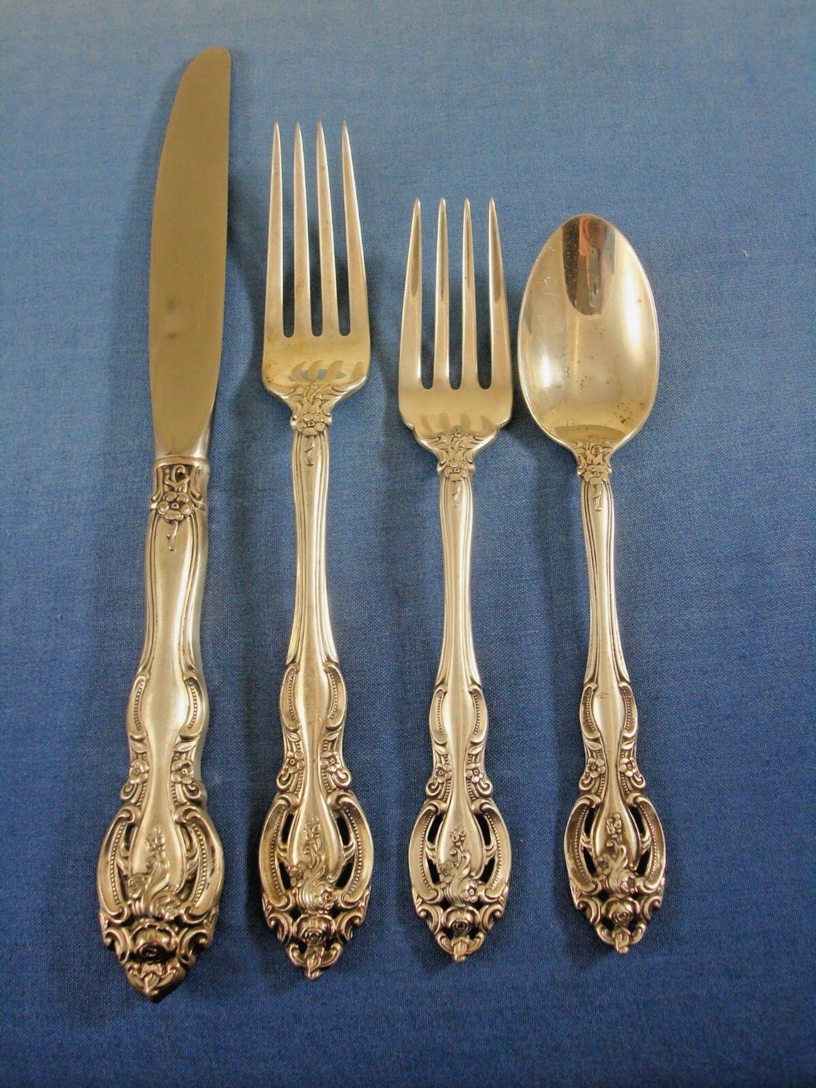 La Scala by Gorham Sterling Silver Flatware Service for 8 Set - Etsy
