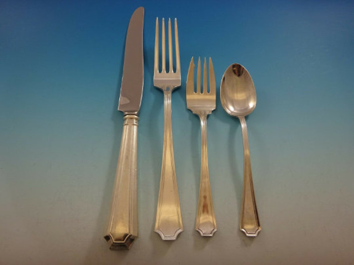 Fairfax by Gorham Sterling Silver Flatware Set for 6 Service - Etsy