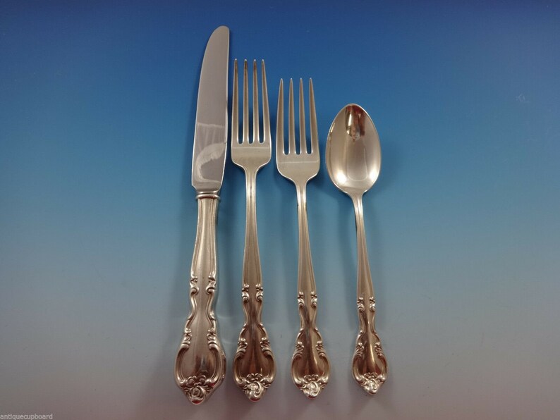 American Classic by Easterling Sterling Silver Flatware Set 12 Service ...