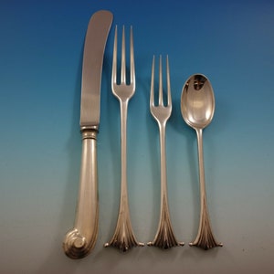 Scroll by James Robinson Sterling Silver Flatware Set 12 - Etsy