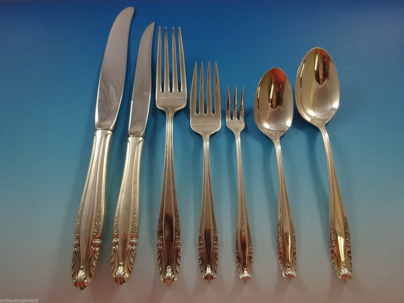 Stradivari by Wallace Sterling Silver Flatware Set For 8 | Etsy