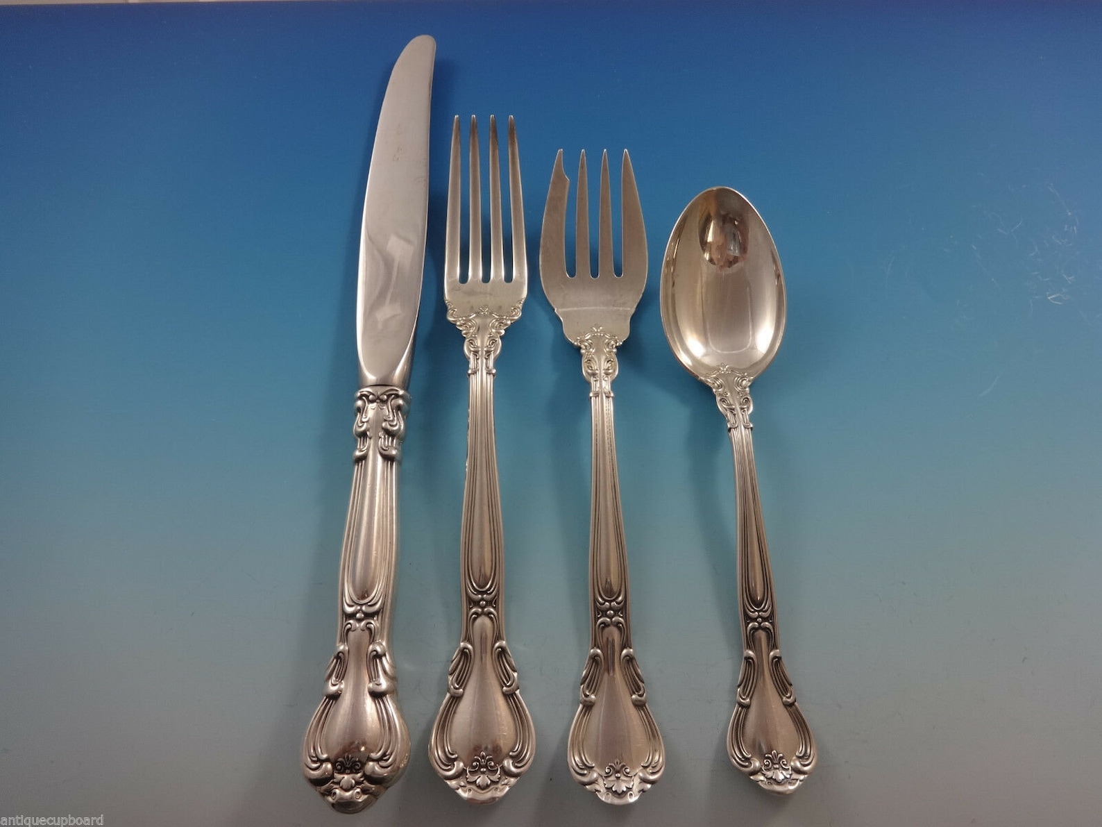 Chantilly by Gorham Sterling Silver Flatware Set for 12 Service 65 ...