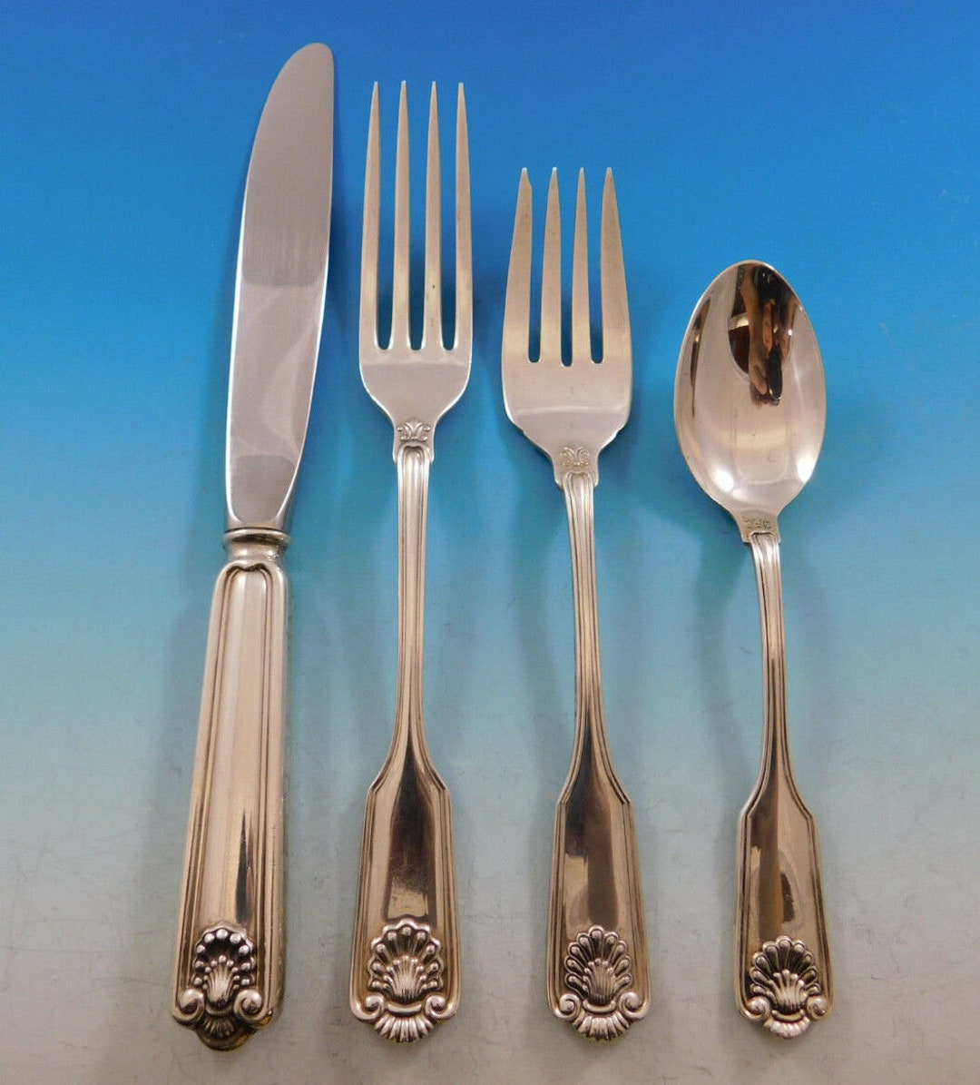 Fiddle Shell by Frank Smith Sterling Silver Flatware Set for 12 Service ...