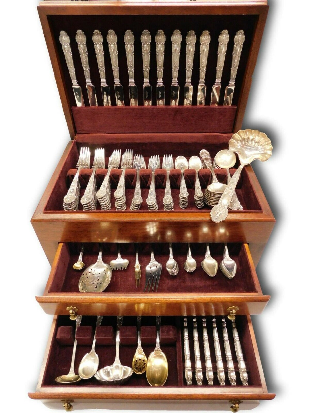 Renaissance by Tiffany & Co Sterling Silver Flatware Set 156 Pcs Herbst ...
