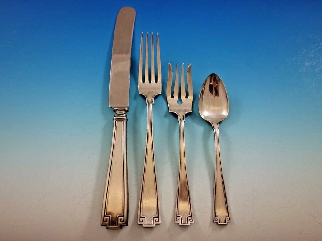 Etruscan by Gorham Sterling Silver Flatware Set for 8 Service 34 Pieces ...