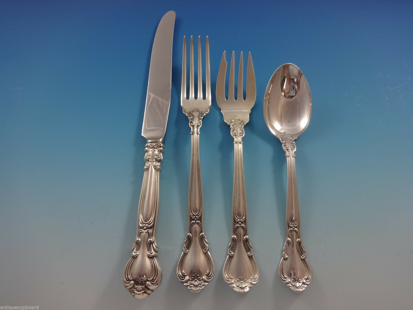 Chantilly by Gorham Sterling Silver Flatware Set for 12 Service 63 ...