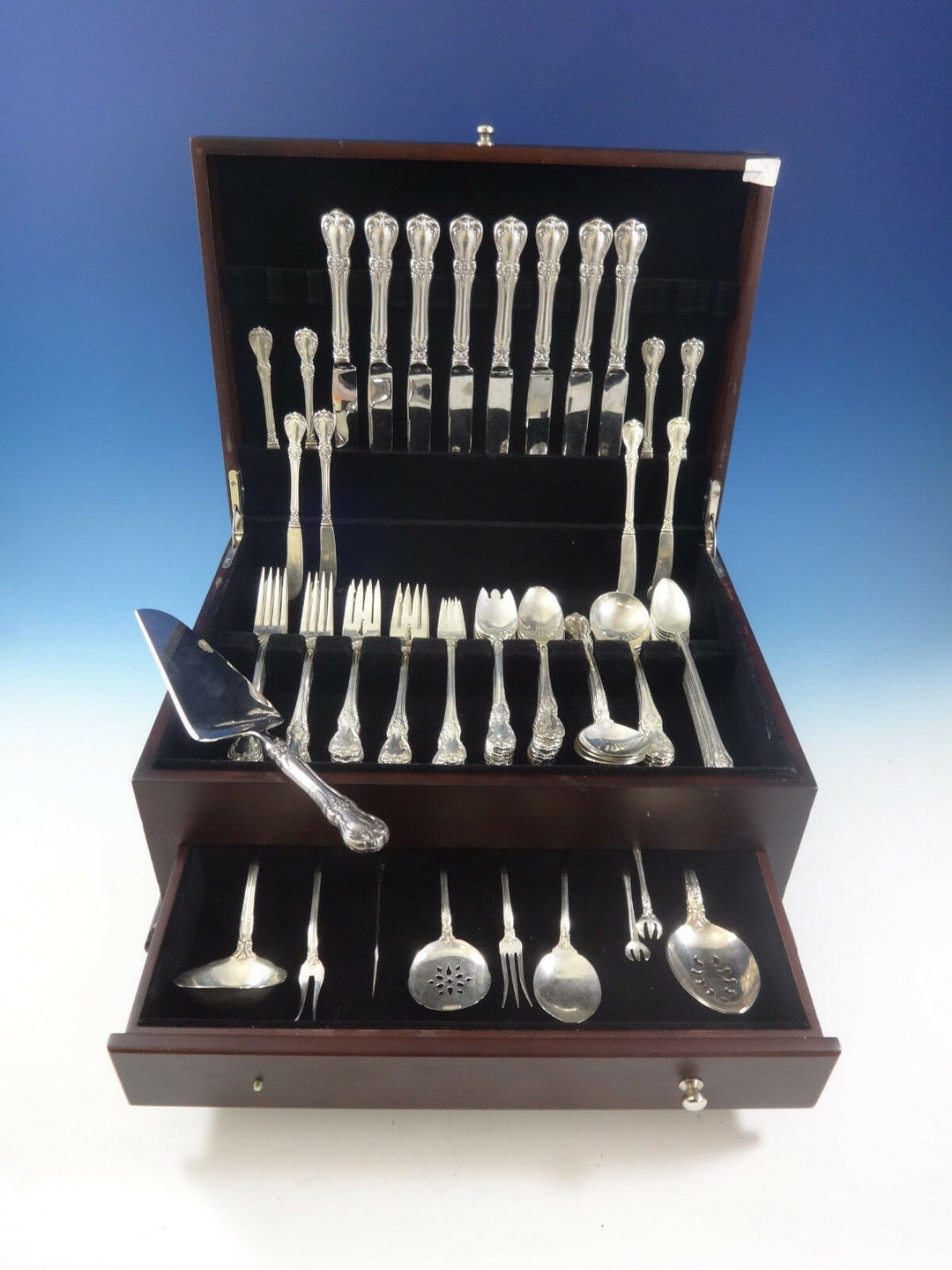 Old Master by Towle Sterling Silver Flatware Set for 8 Service 82 ...