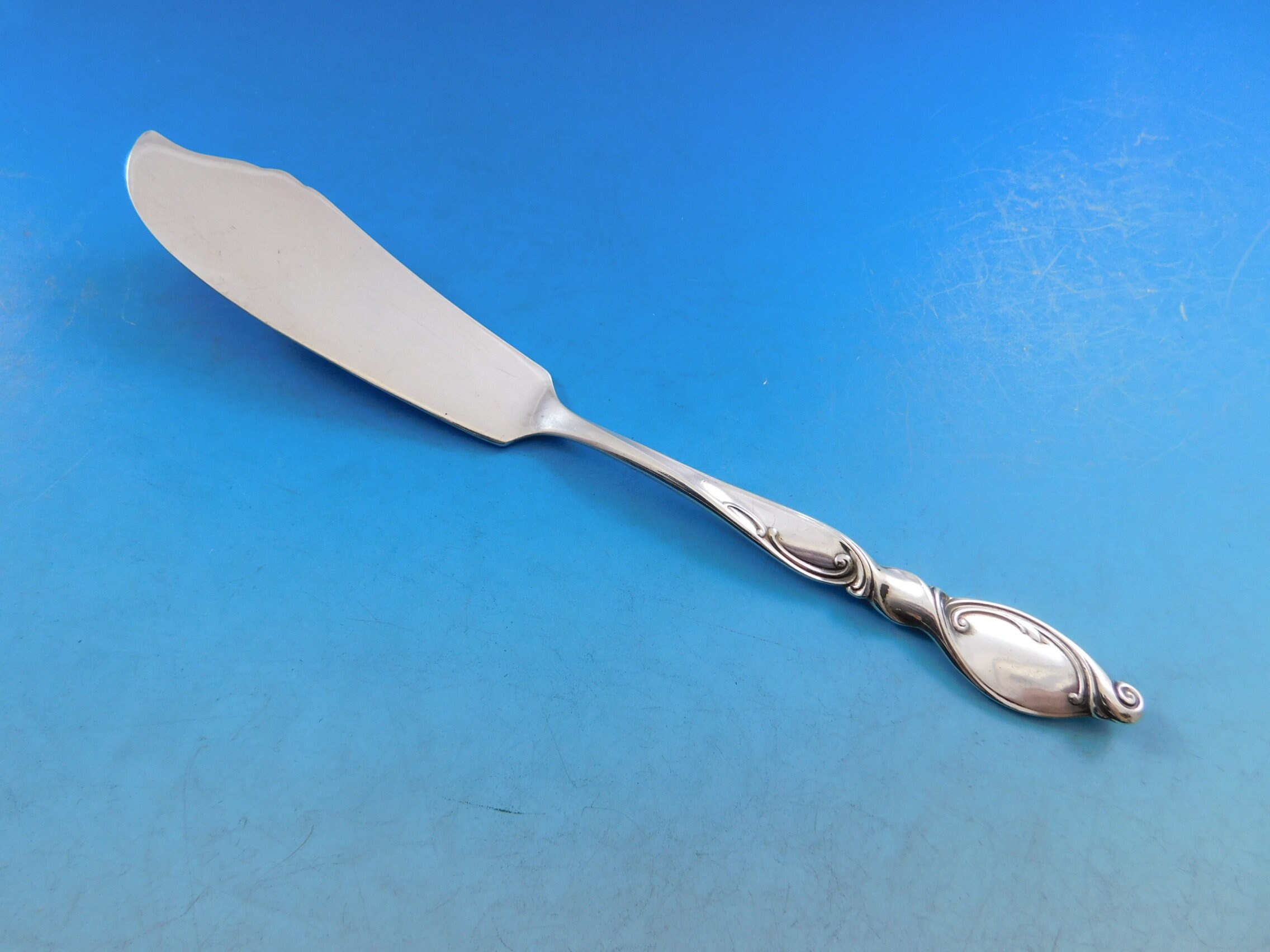 Silver Swirl by Wallace Sterling Silver Flatware Set for 8 Service 52 ...