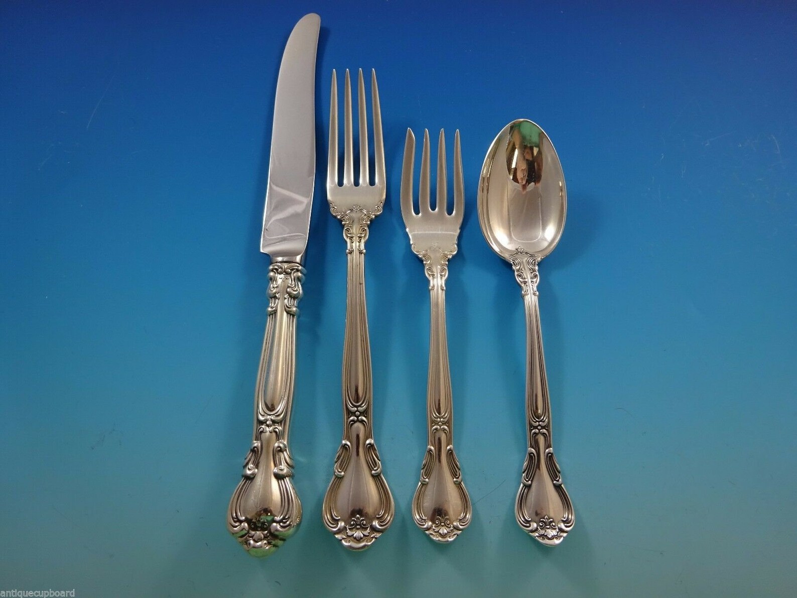 Chantilly by Gorham Sterling Silver Flatware Set 48 Service 258 Pcs ...