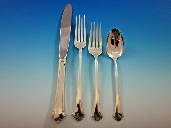 Chippendale by Towle Sterling Silver Flatware Set Service 24 - Etsy ...