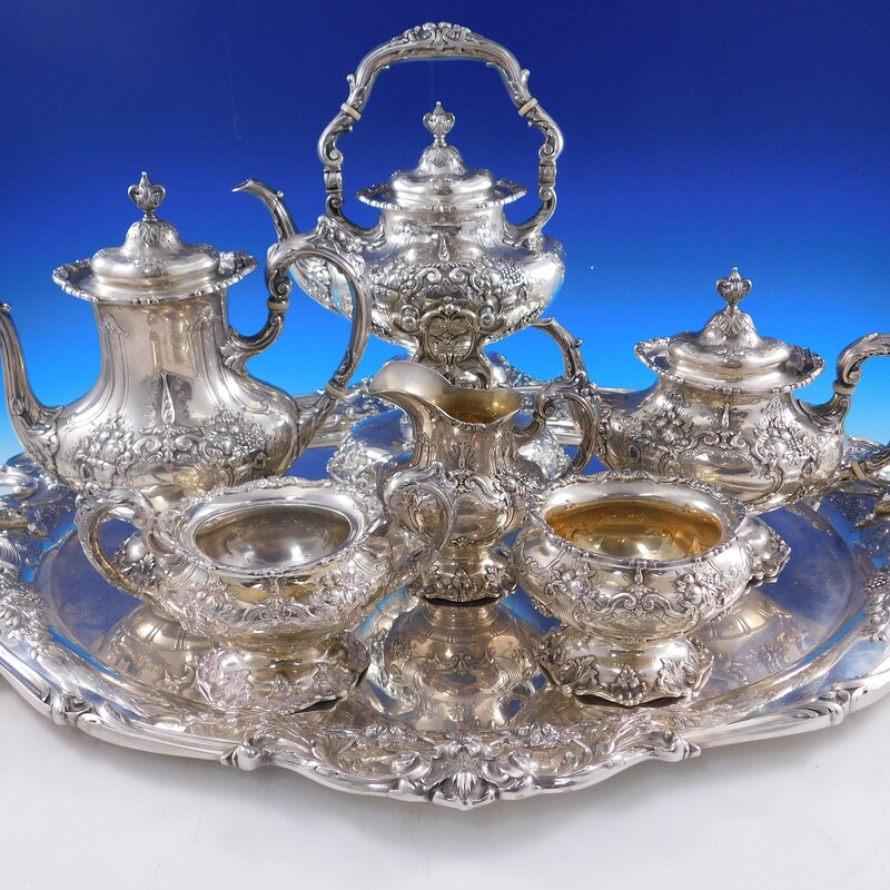 Sterling Silver Tea Set - Etsy