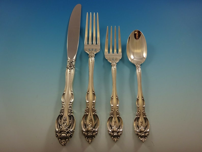 La Scala by Gorham Sterling Silver Flatware Set for 12 Service - Etsy