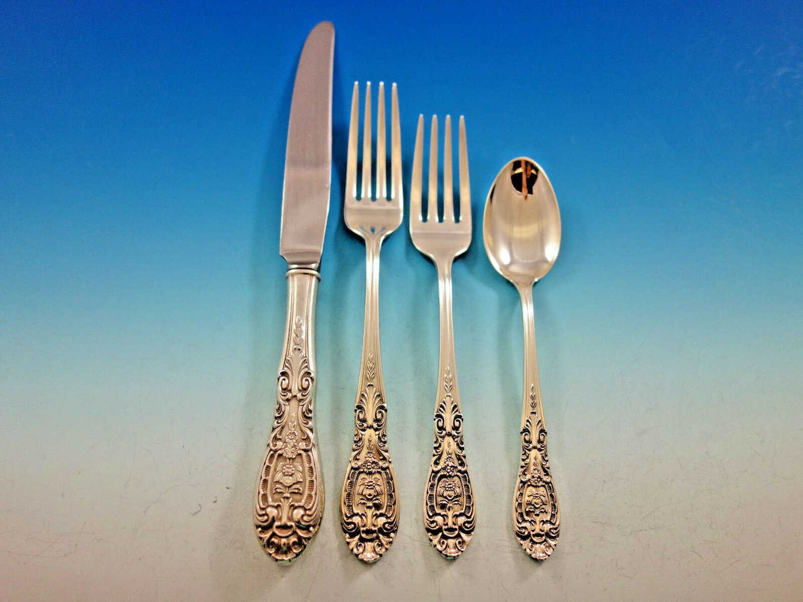 Southern Grandeur by Easterling Sterling Silver Flatware Set - Etsy