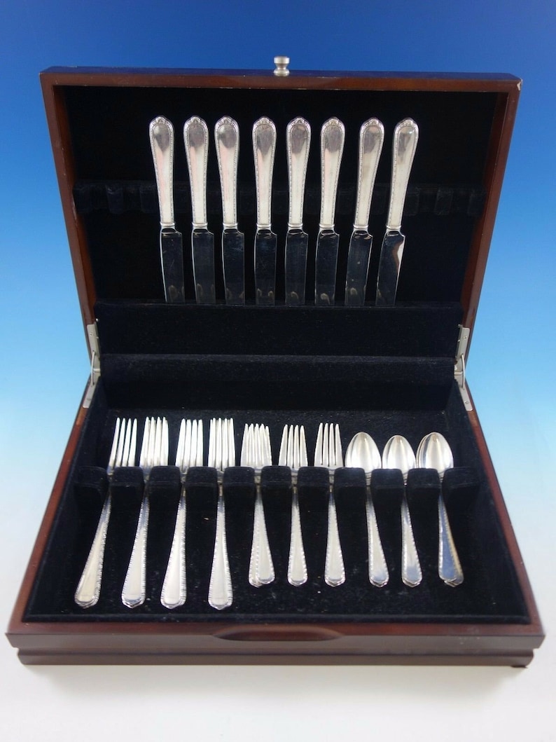 Pine Tree by International Sterling Silver Flatware Set for 8 - Etsy