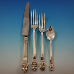 Elizabethan by Gee Holmes English Sterling Silver Flatware Set Service ...