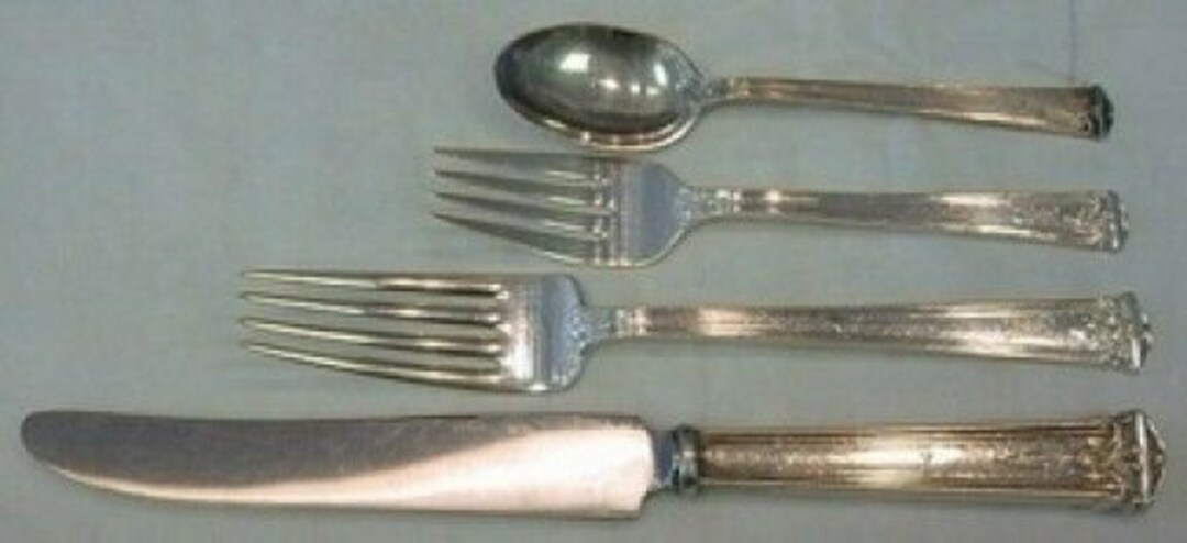 Trianon by International Sterling Silver Dinner Size Place Settings 4pc ...