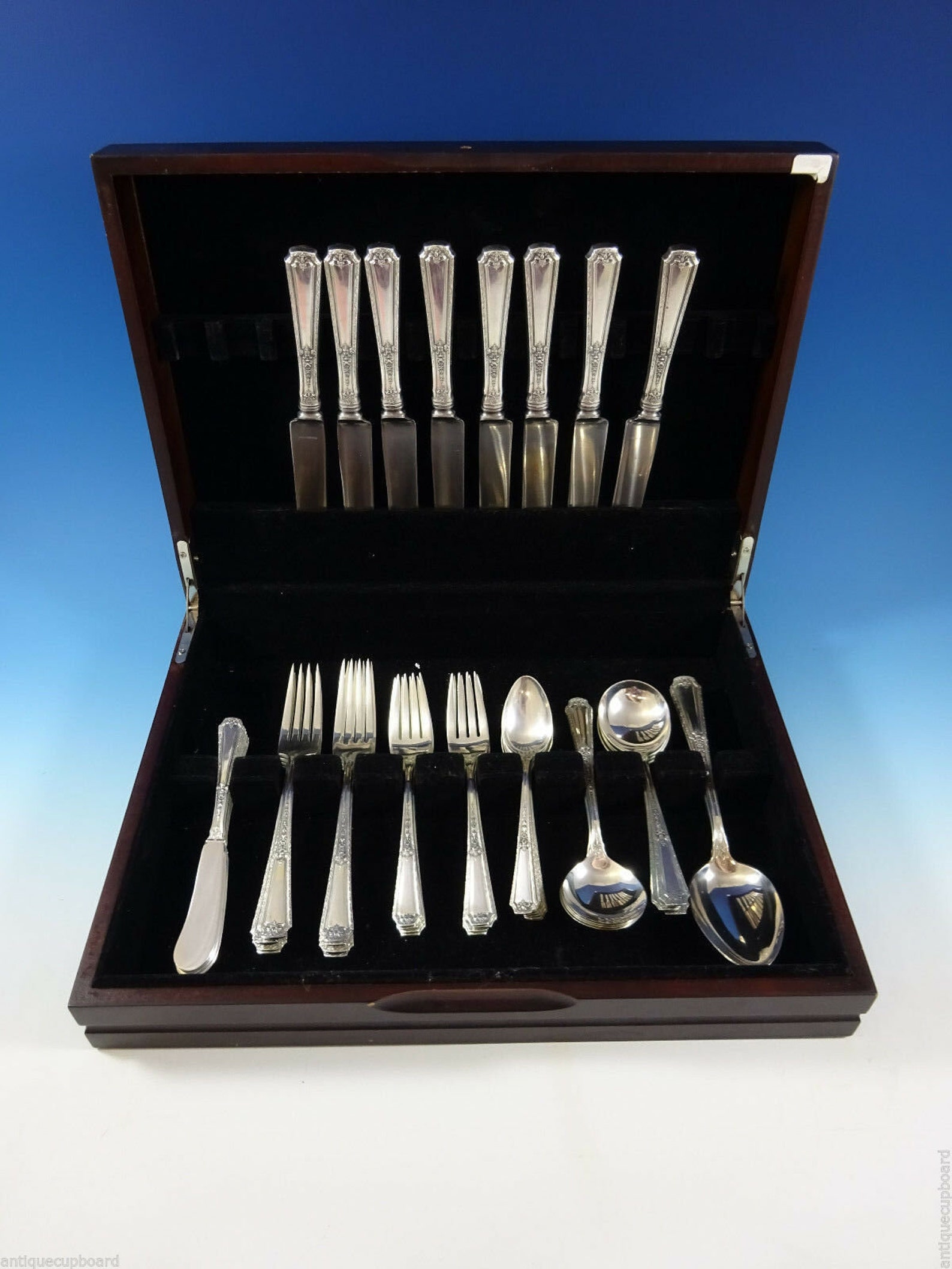 Louis Xiv by Towle Sterling Silver Flatware Set for 8 Service 50 Pieces ...