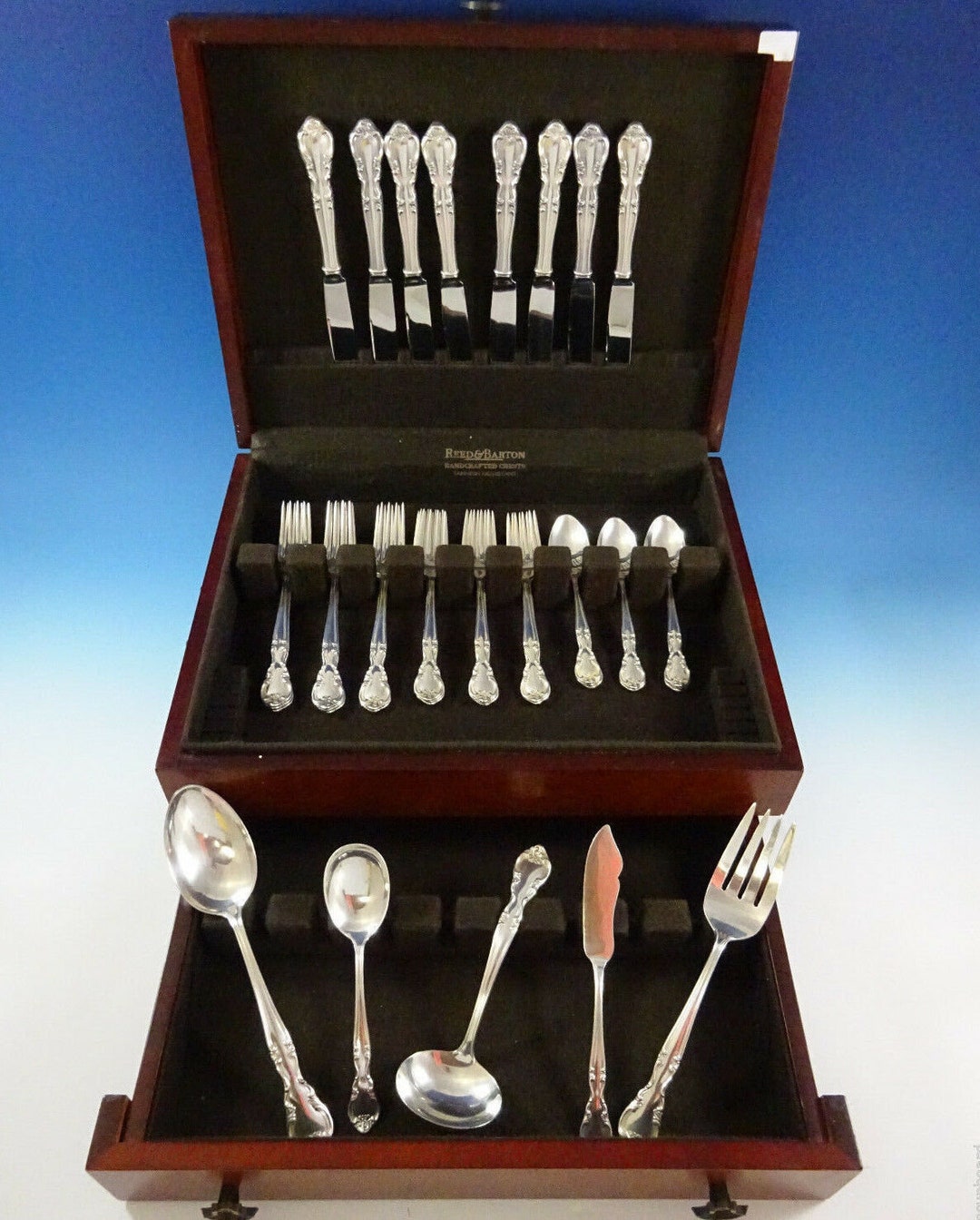 American Classic by Easterling Sterling Silver Flatware Set 8 Service ...