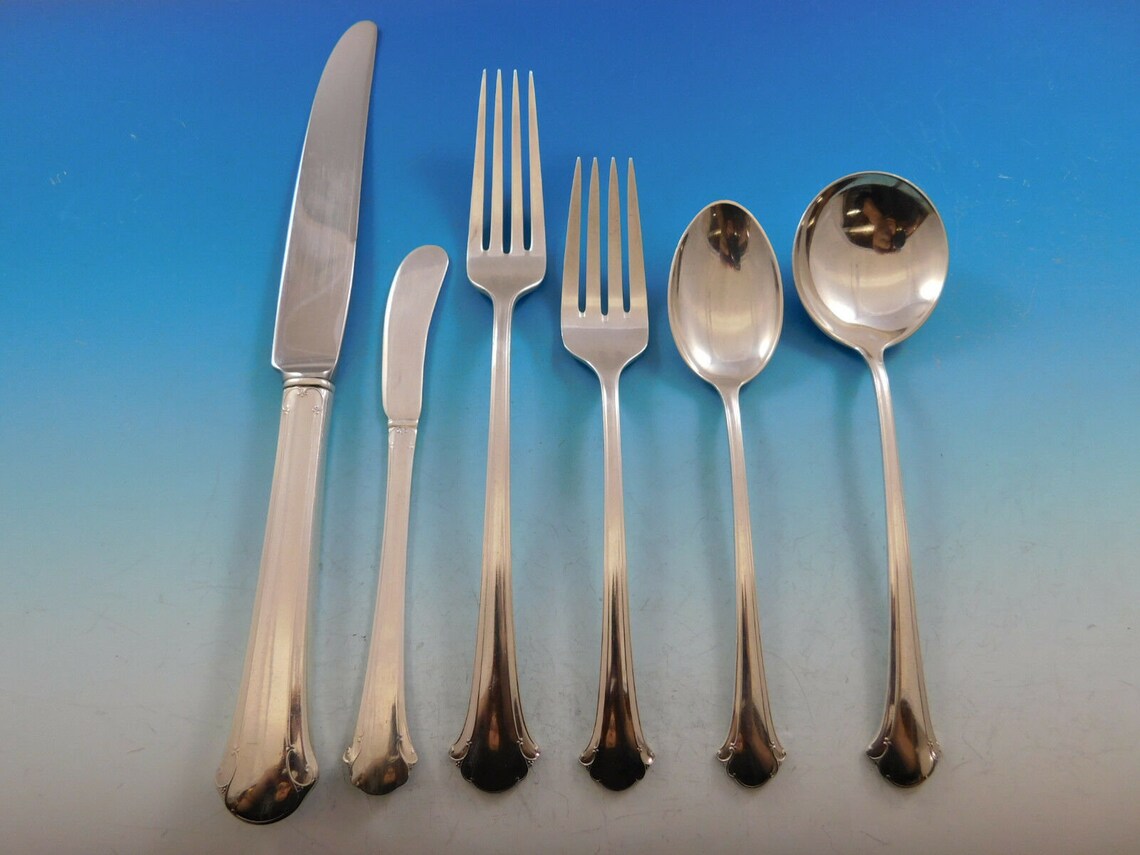 Chippendale by Towle Sterling Silver Flatware Set for 8 Service 59 ...