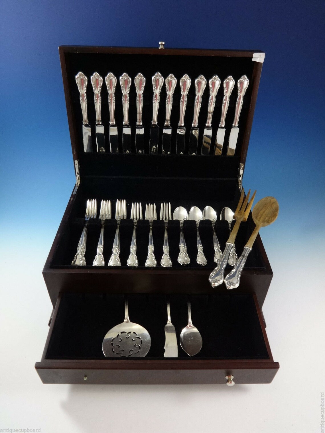American Classic by Easterling Sterling Silver Flatware Set 12 Service ...