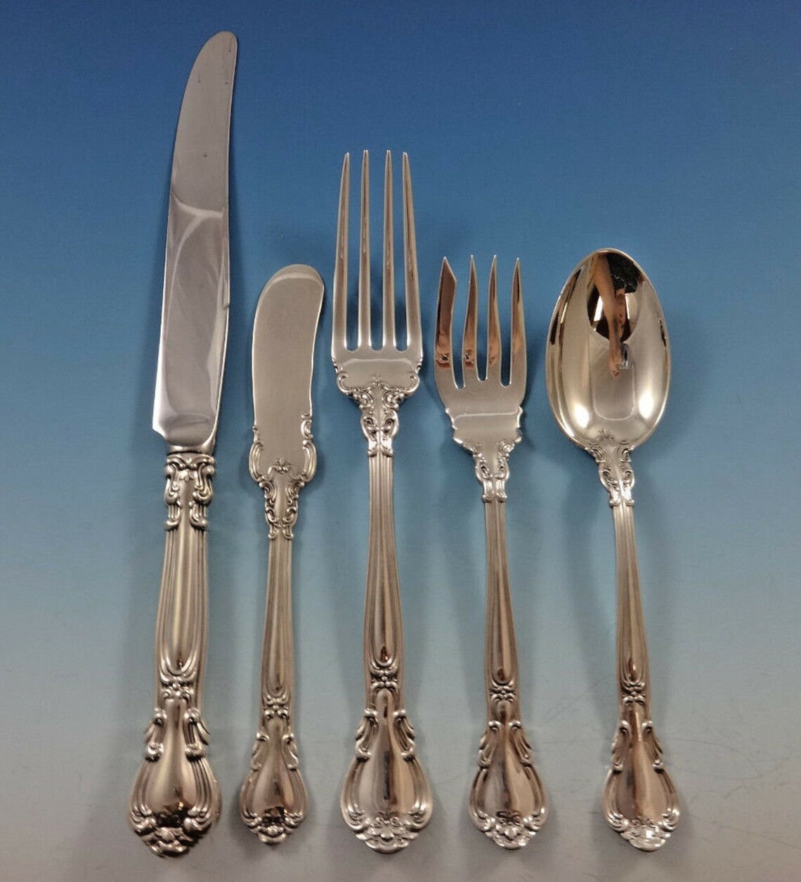 Chantilly by Gorham Sterling Silver Flatware Set for 8 Service 48 ...