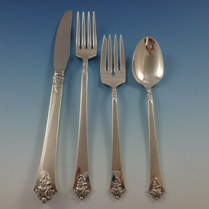 Castle Rose by Royal Crest Sterling Silver Grille Flatware Set 8 ...