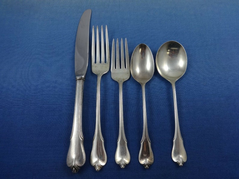 Grand Colonial By Wallace Sterling Silver Flatware Set For 12 | Etsy