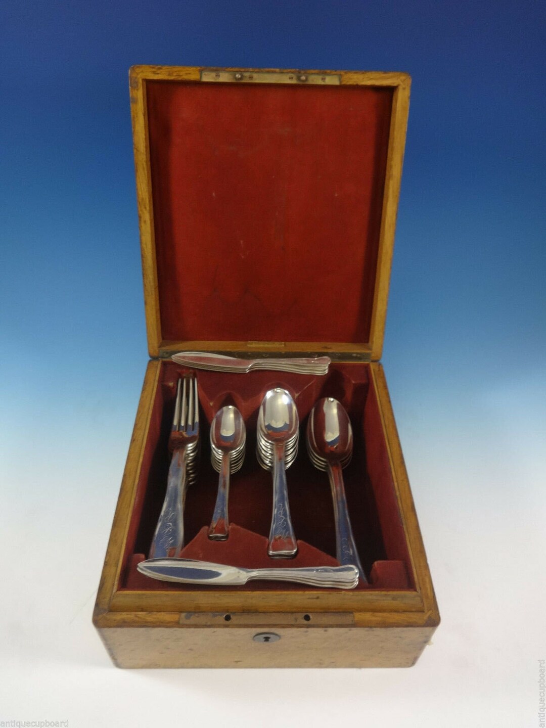Lap Over Edge Plain by Tiffany & Co. Sterling Silver Flatware Set ...