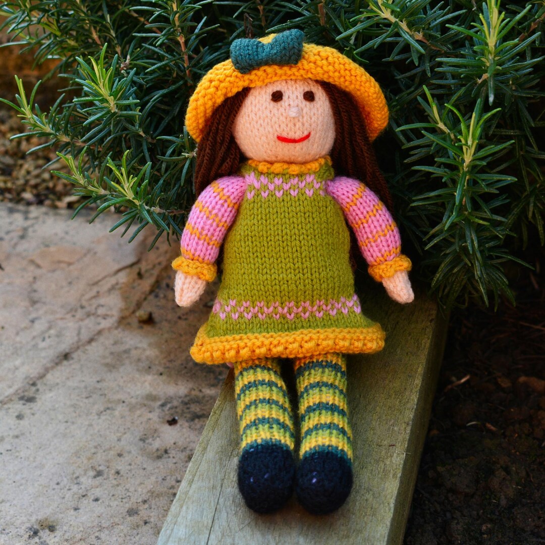Tulip Rag Doll Knitting Pattern - Toy Knitting Pattern - Rag Doll ...