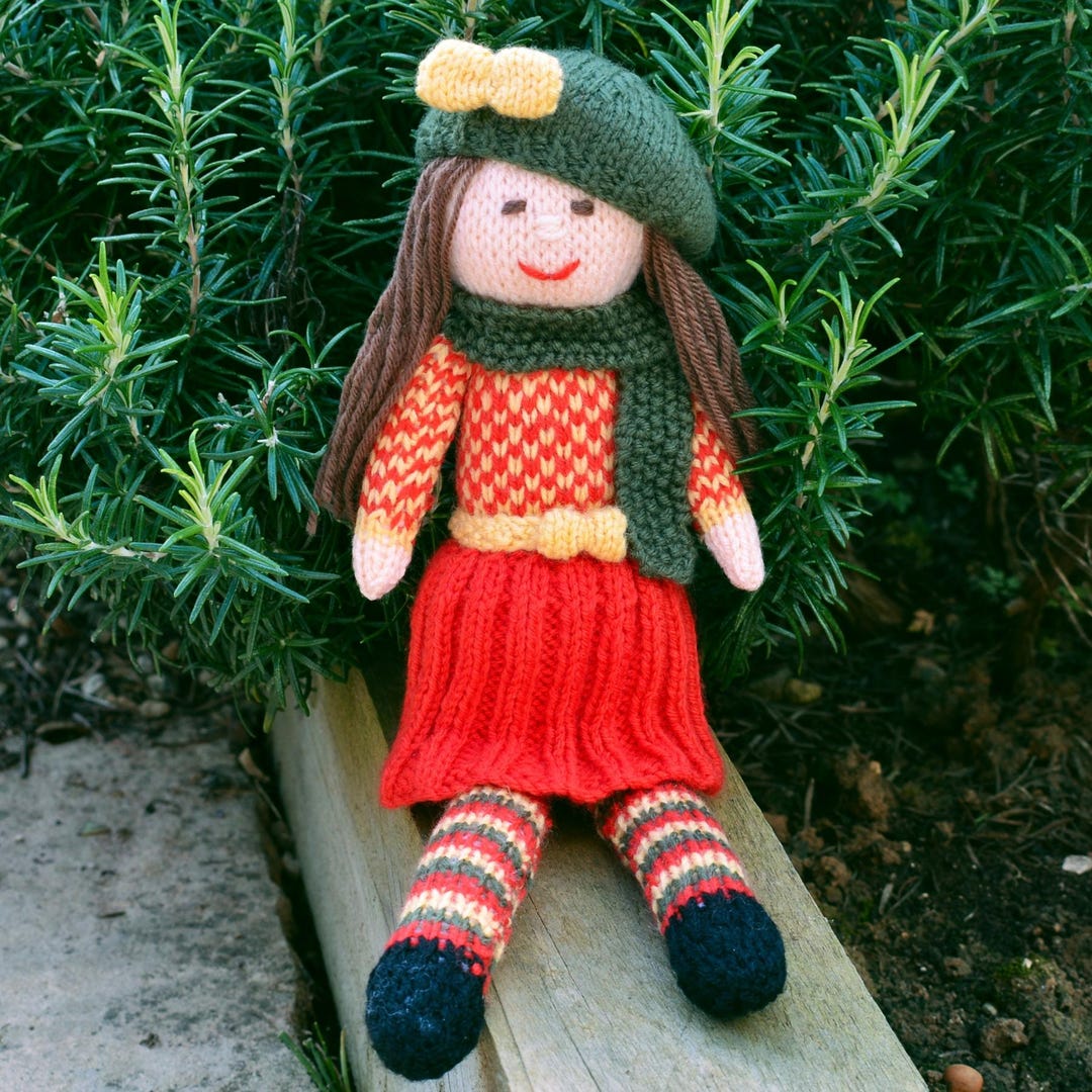 Autumn Rag Doll - Knitting Pattern - Doll Making Pattern - Knitted Doll ...