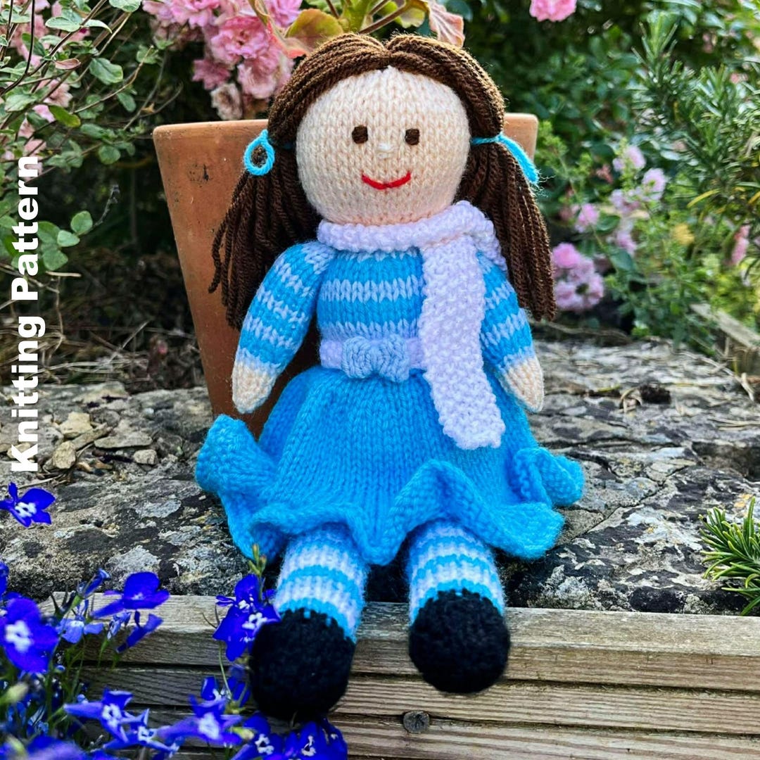 Winter Rag Doll - Knitting Pattern - Doll Making Pattern - Handmade ...