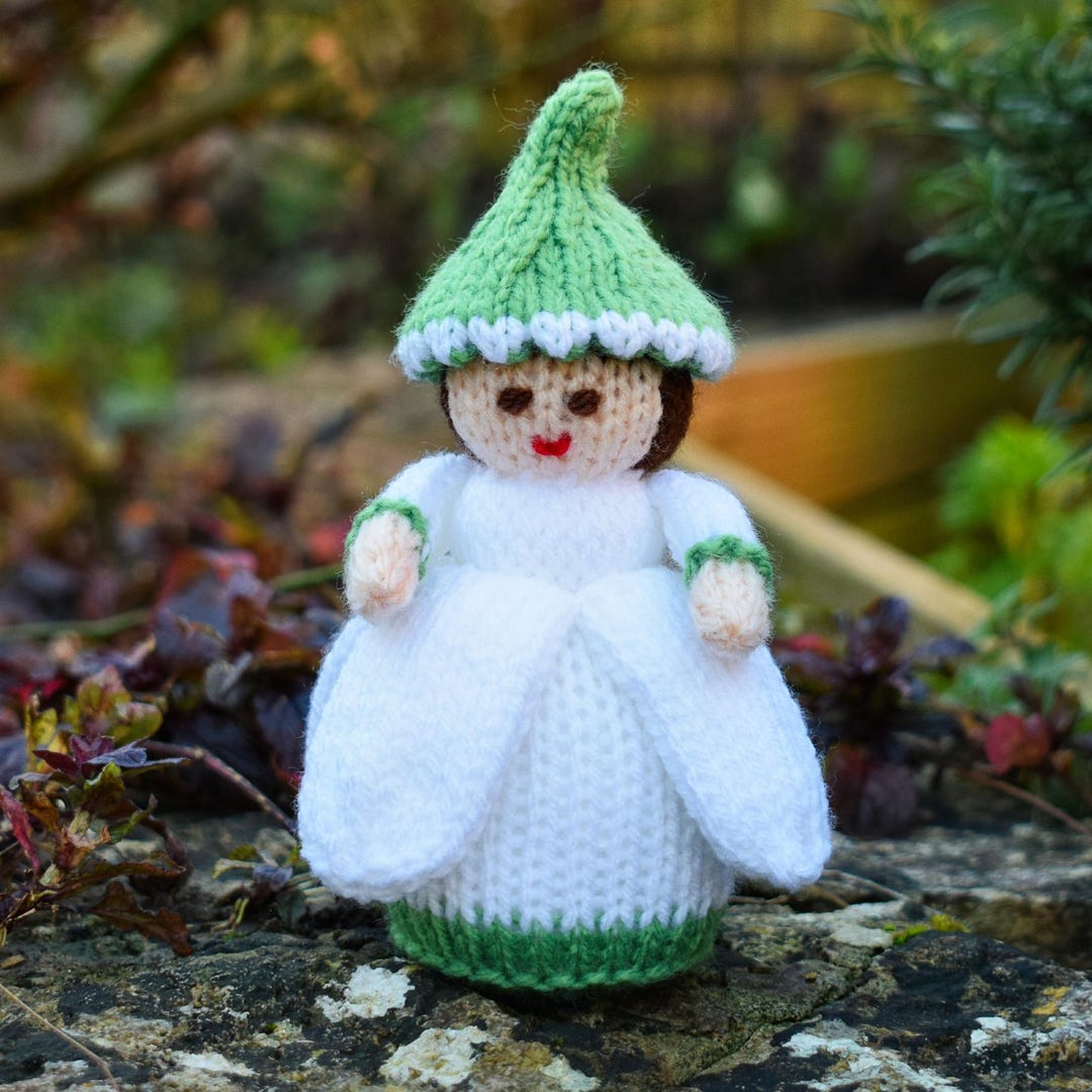 Snowdrop Flower Doll - Knitting Pattern - Handmade Gift - Digital ...