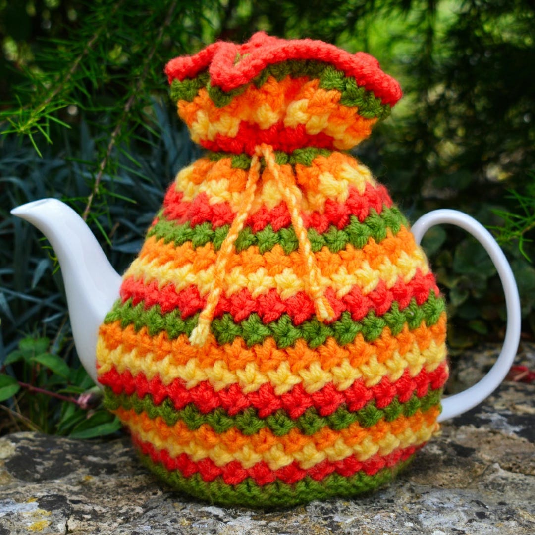 Springtime Teapot Cosy Knitting Pattern Table Decoration Home Decor ...