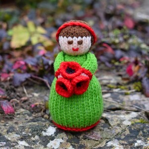 Poppy Doll - Knitting Pattern - Remembrance Doll - Toy Knitting Pattern ...