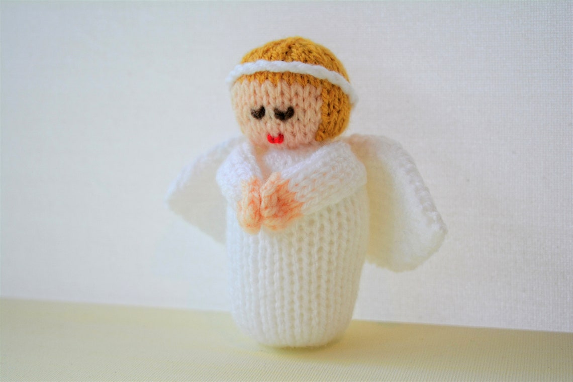 Christmas Angel Doll Knitting Pattern Knitted Angel Doll - Etsy