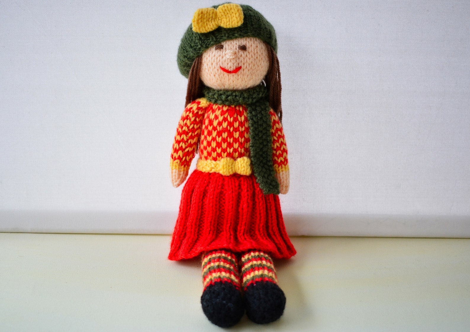 Autumn Rag Doll Knitting Pattern Doll Making Pattern Knitted - Etsy
