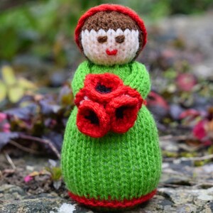 Poppy Doll - Knitting Pattern - Remembrance Doll - Toy Knitting Pattern ...