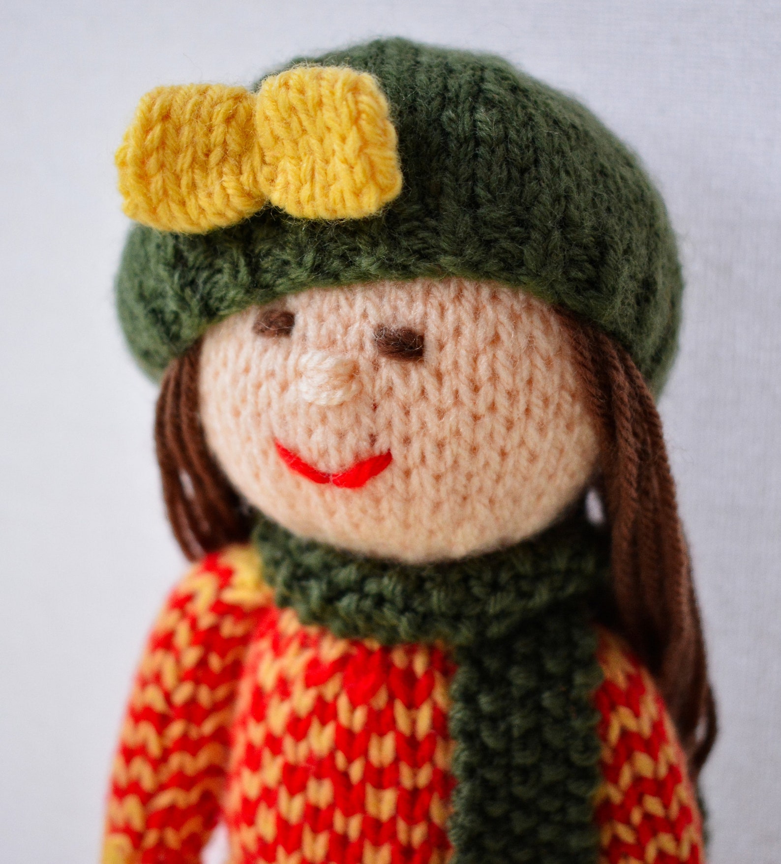 Autumn Rag Doll Knitting Pattern Doll Making Pattern Knitted - Etsy