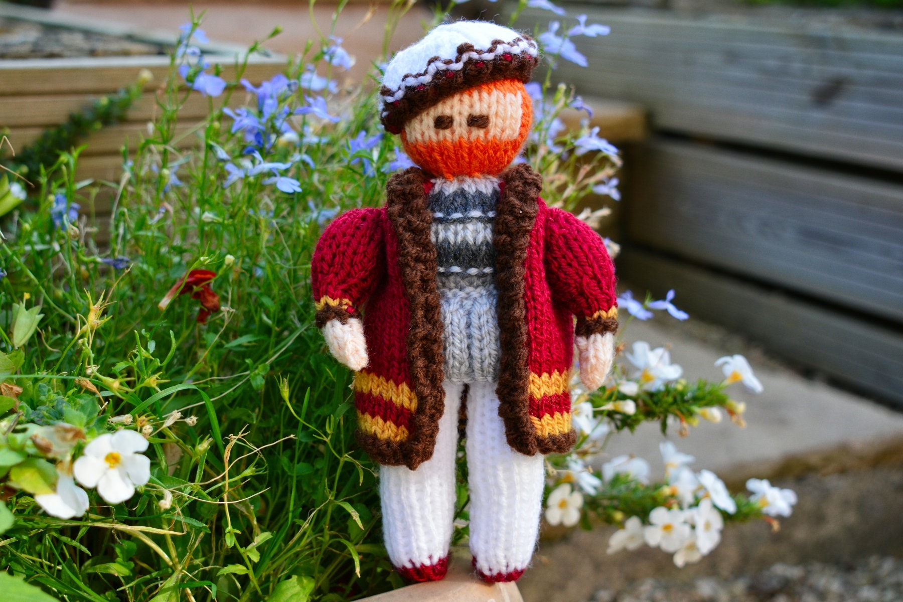 King Henry VIII Doll Knitting Pattern Tudor King Doll Making ...