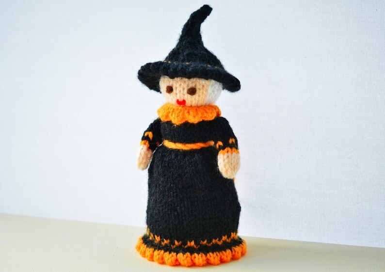 Knitting Pattern, Jehane the Witch Doll Knitting Pattern, Knitted Doll ...