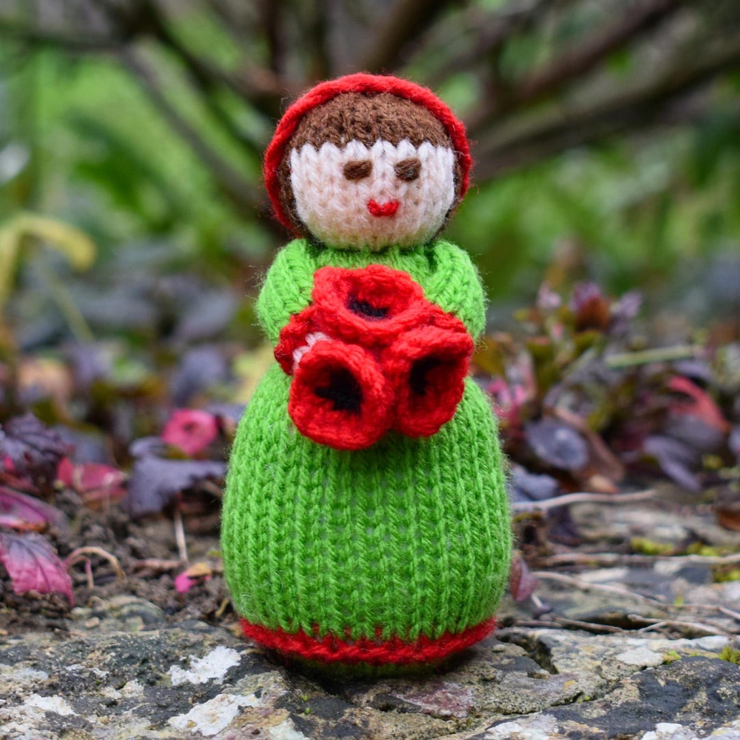 Poppy Doll - Knitting Pattern - Remembrance Doll - Toy Knitting Pattern ...