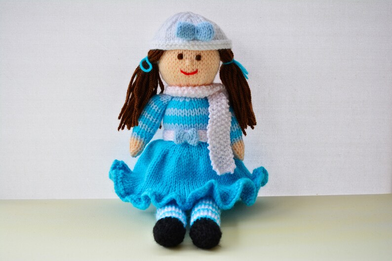 Winter Rag Doll Knitting Pattern Doll Making Pattern Toy - Etsy UK