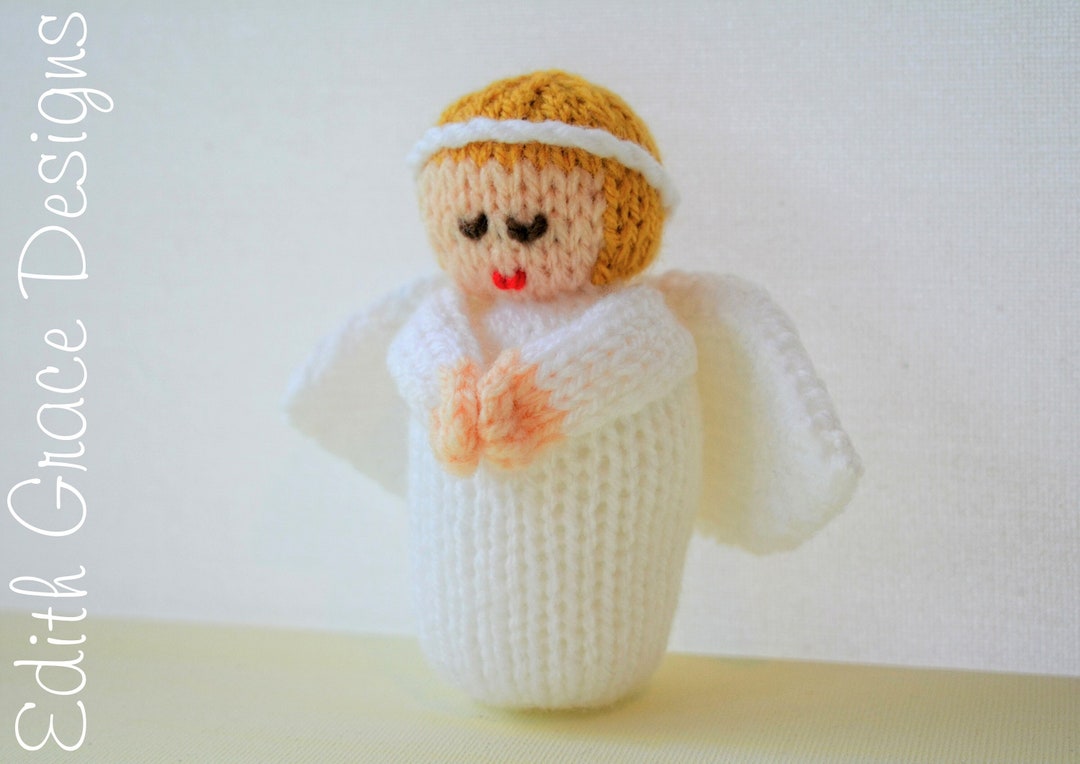 Christmas Angel Doll Knitting Pattern Knitted Angel Doll - Etsy