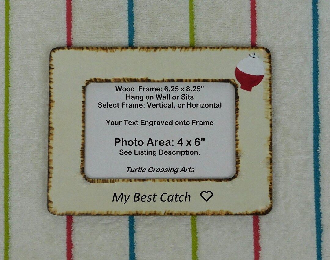 My Best Catch Picture Frame Boat Nautical Couples Names Gift Love ...